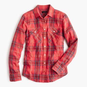 J. Crew | Tops | J Crew Plaid Button Down Shirt | Poshmark